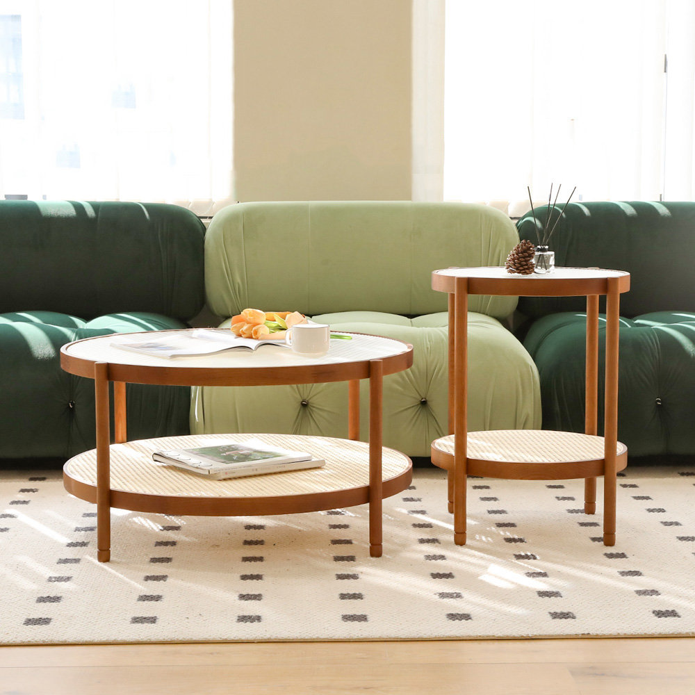 Bayou Breeze [2-Piece] Modern Farmhouse Living Room Coffee Table And ...